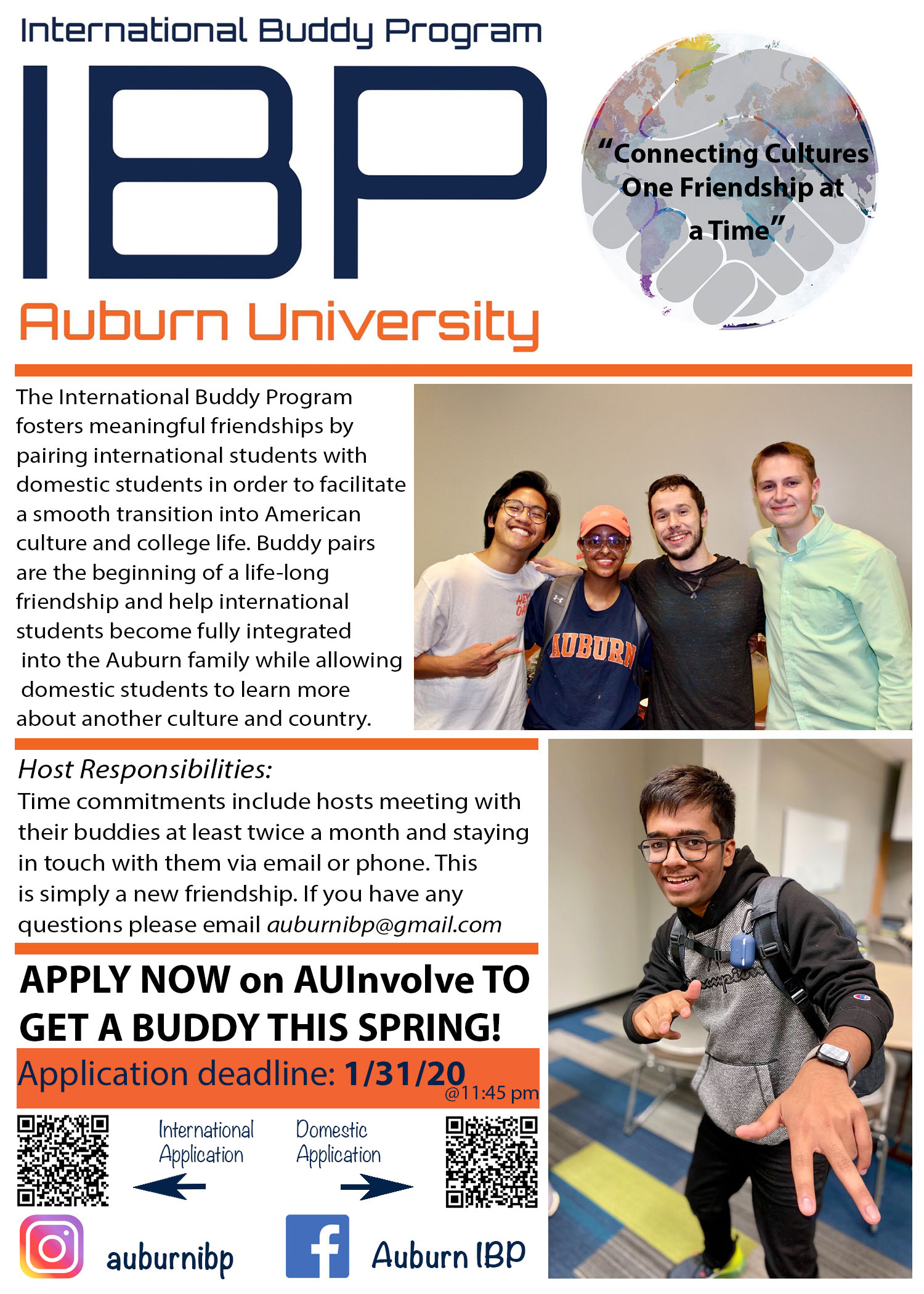 Apply for the International Buddy Program! (IBP) Apply for the International Buddy Program! (IBP)