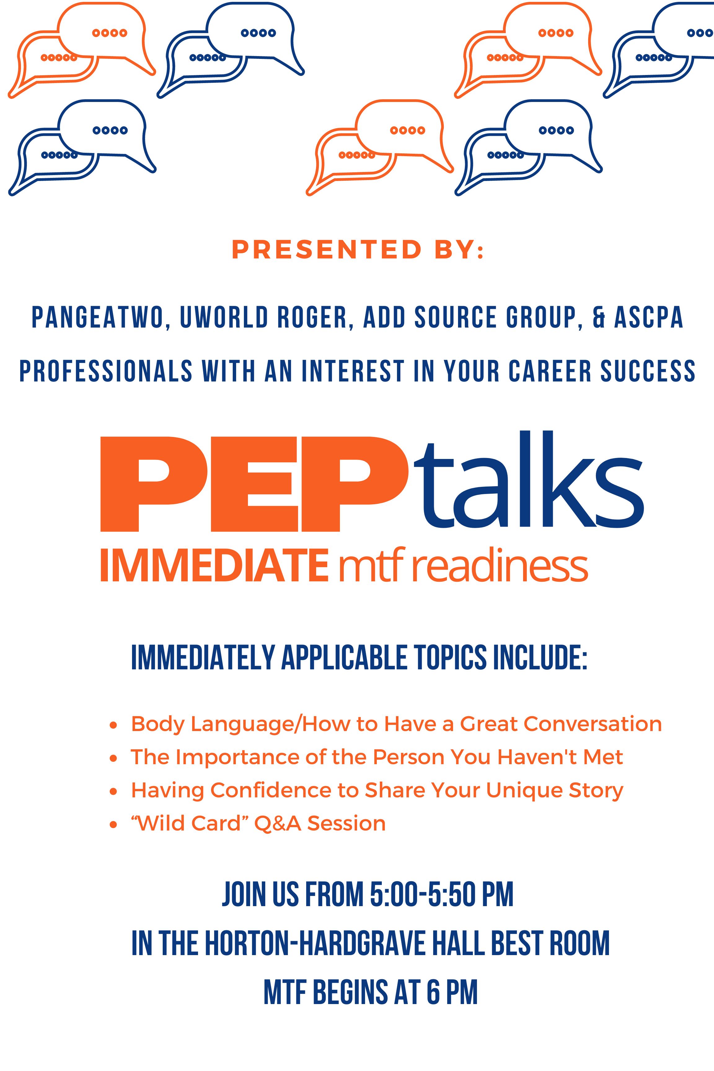Need a PEPtalk before Meet the Firms?