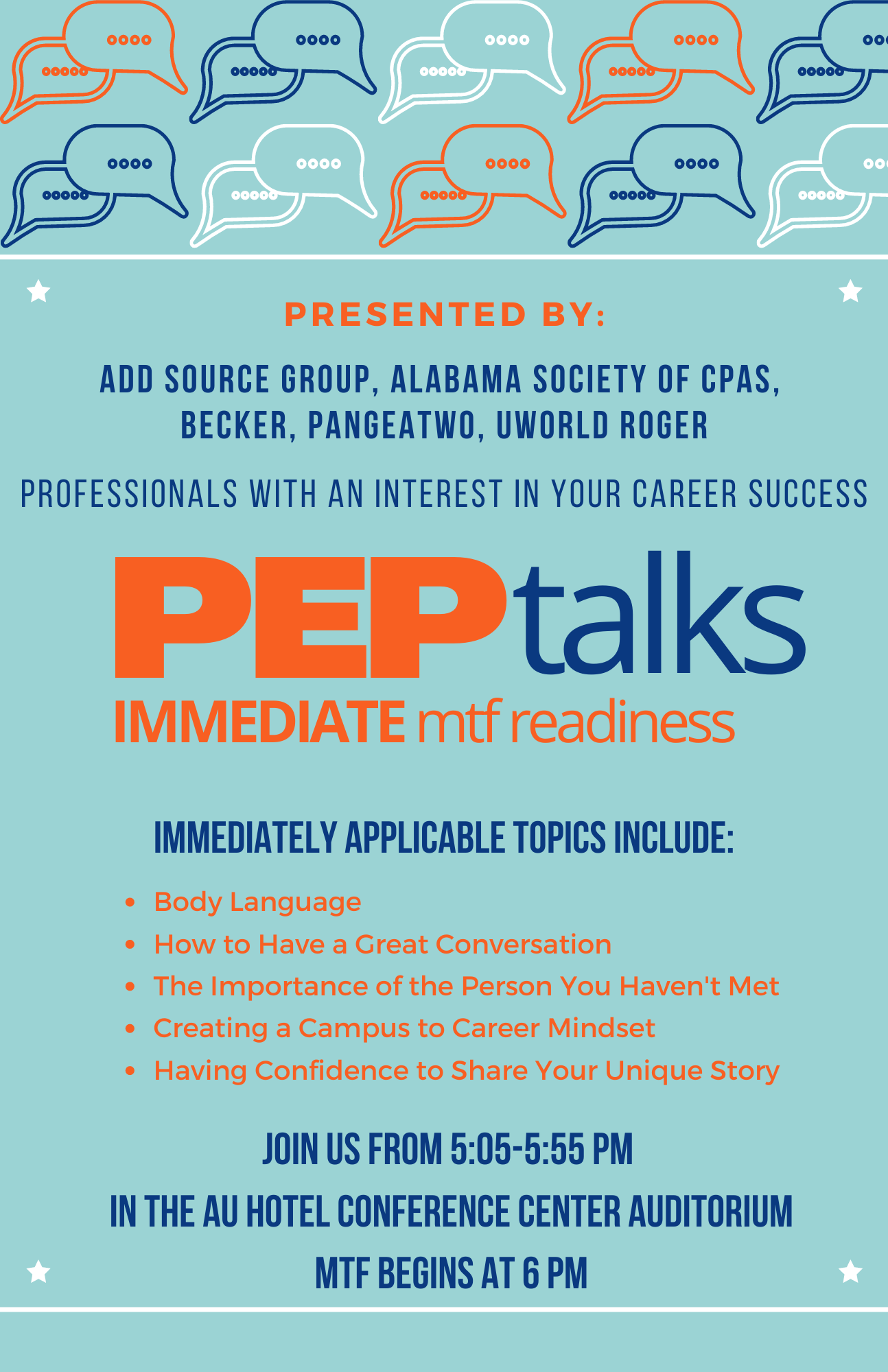Need a PEPtalk before Meet the Firms?